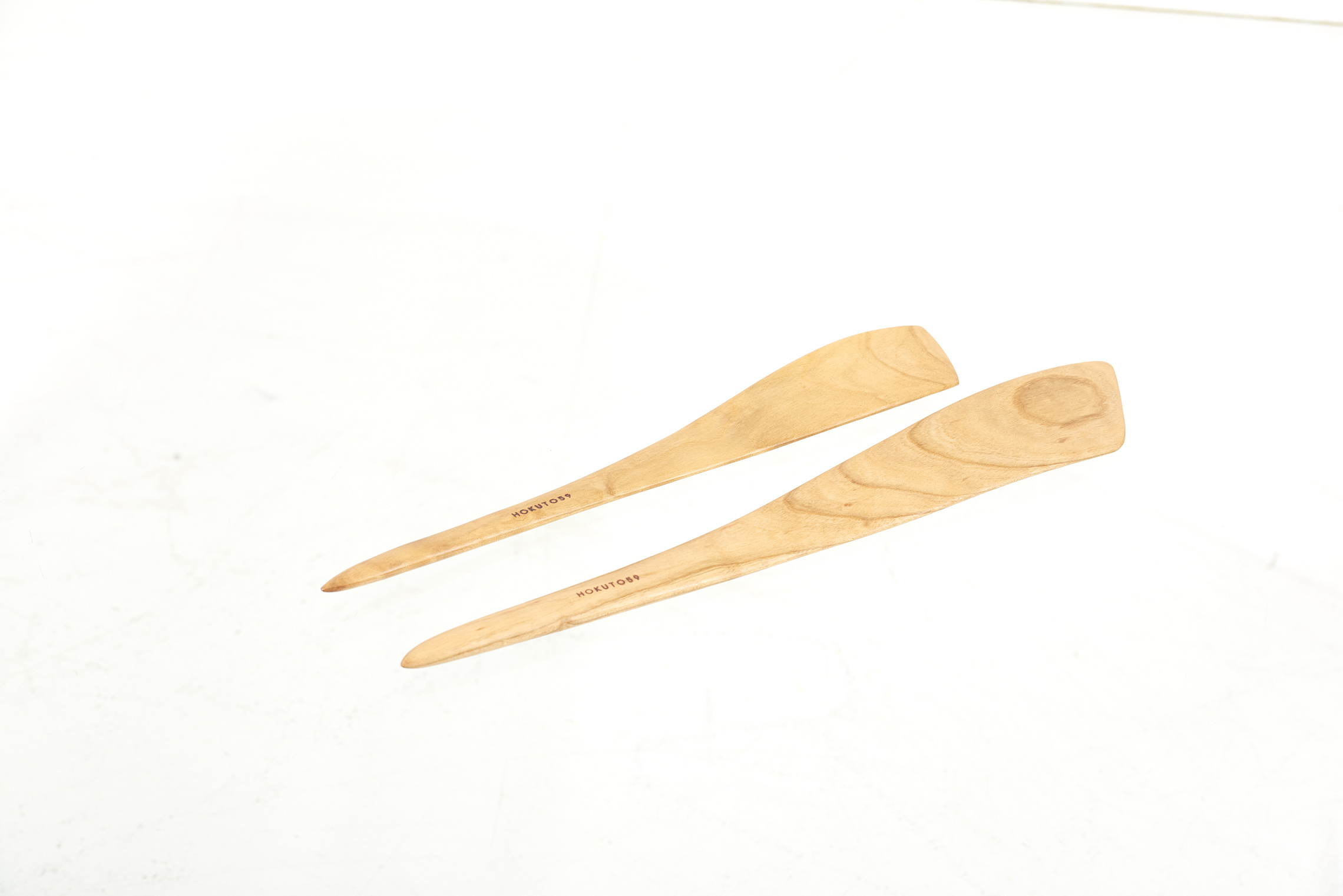 Set of Hand-Crafted Cooking Spatulas in Cherry by Hokuto Sekine, Japan ...
