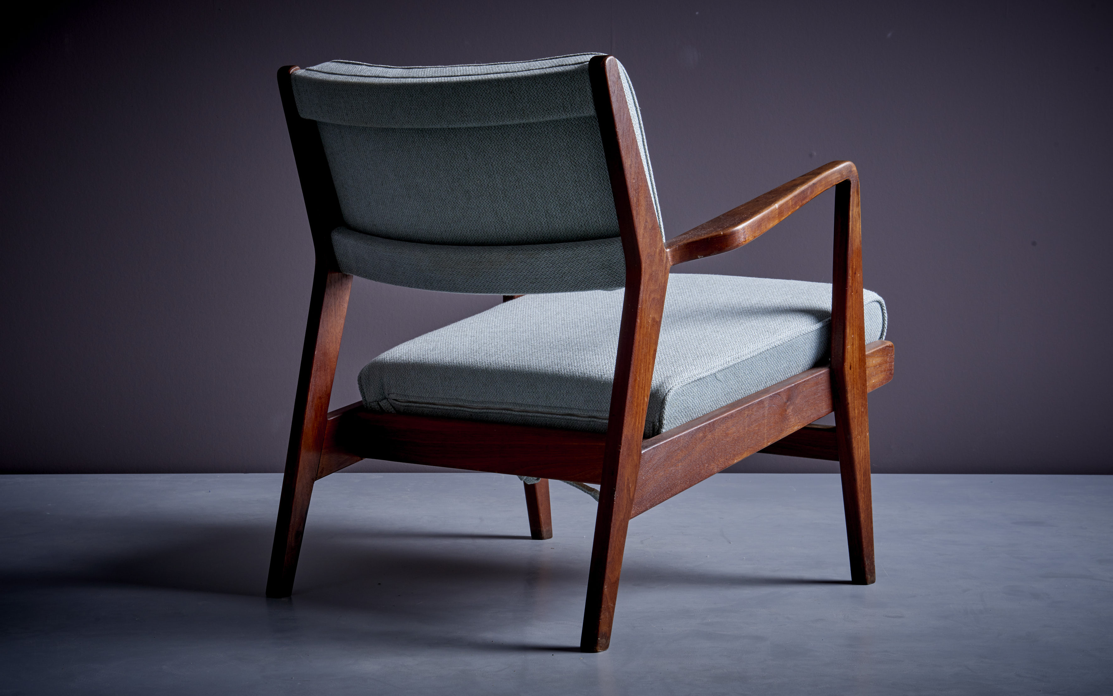 Newly Upholstered Lounge Chair U-430 by Jens Risom for Risom Inc.
