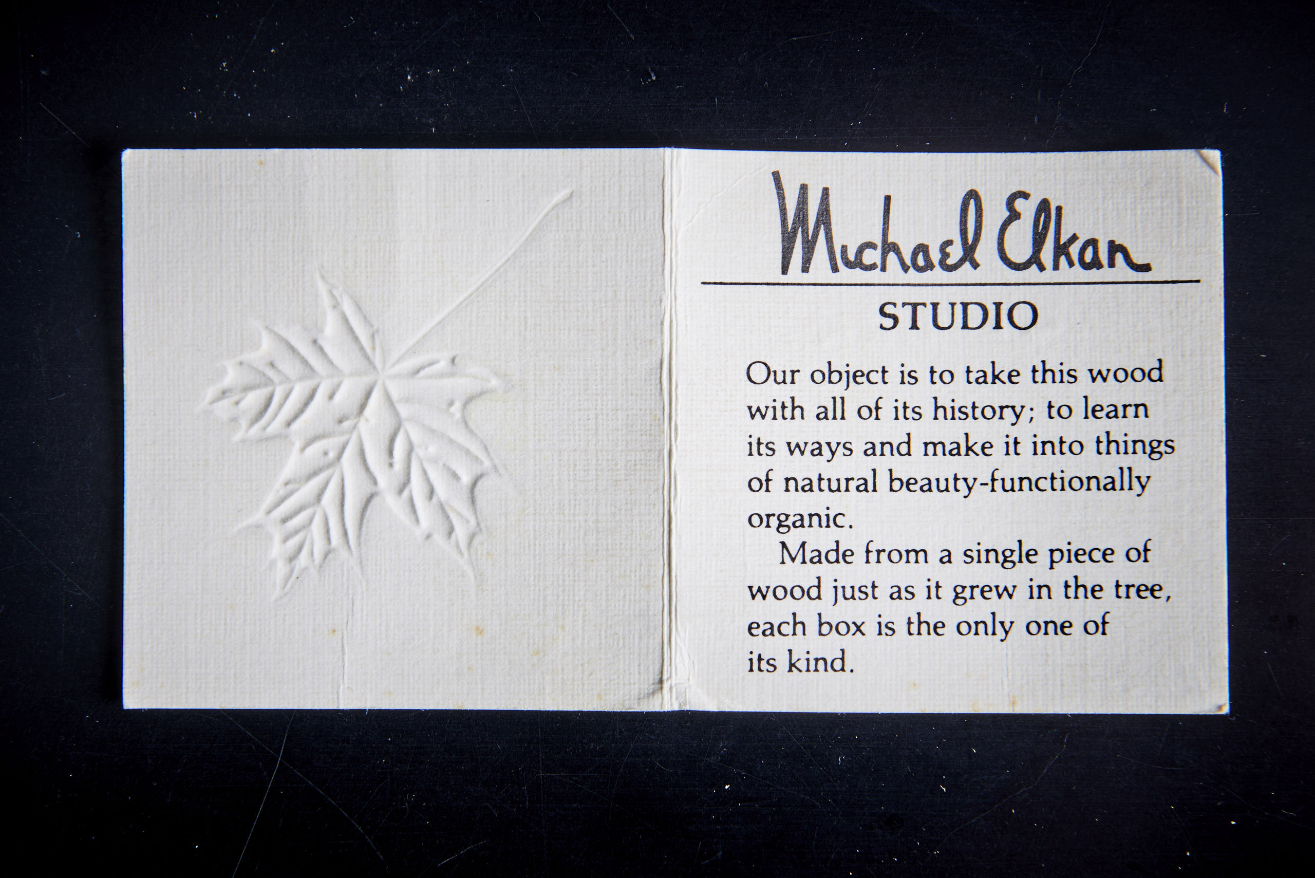 Studio Box 'No 8' by Michael Elkan