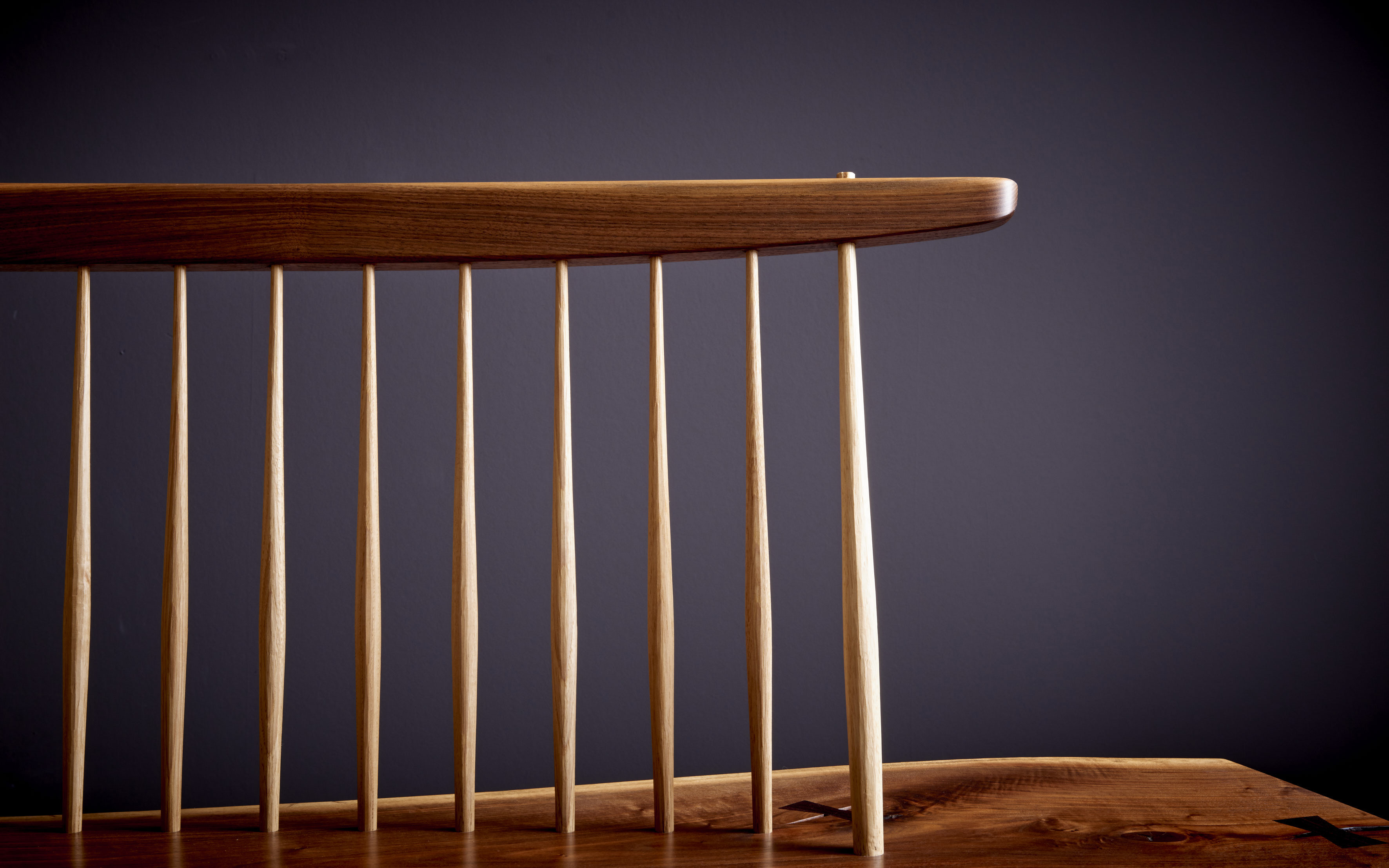 George Nakashima Studio Conoid Bench in Walnut