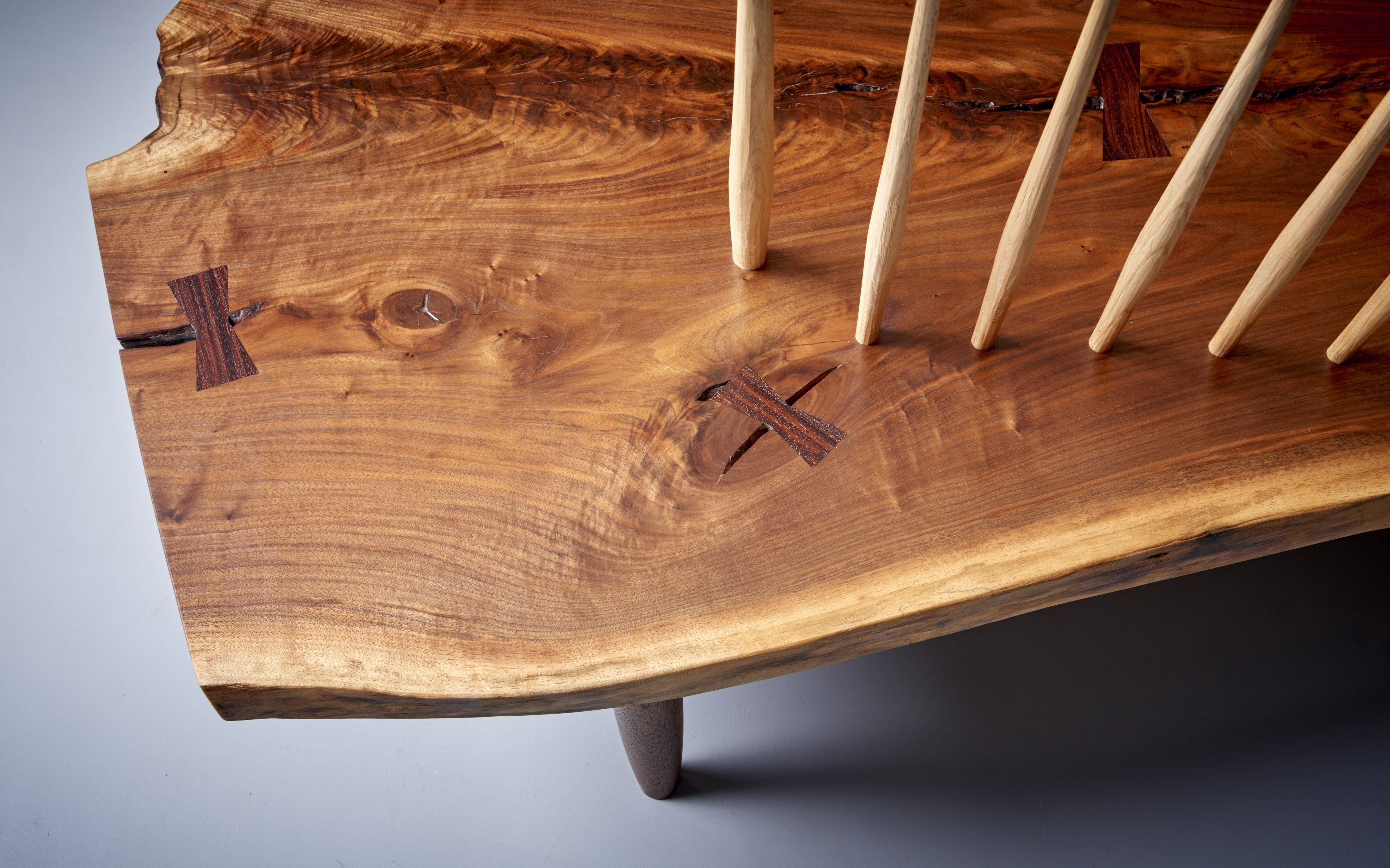 George Nakashima Studio Conoid Bench in Walnut