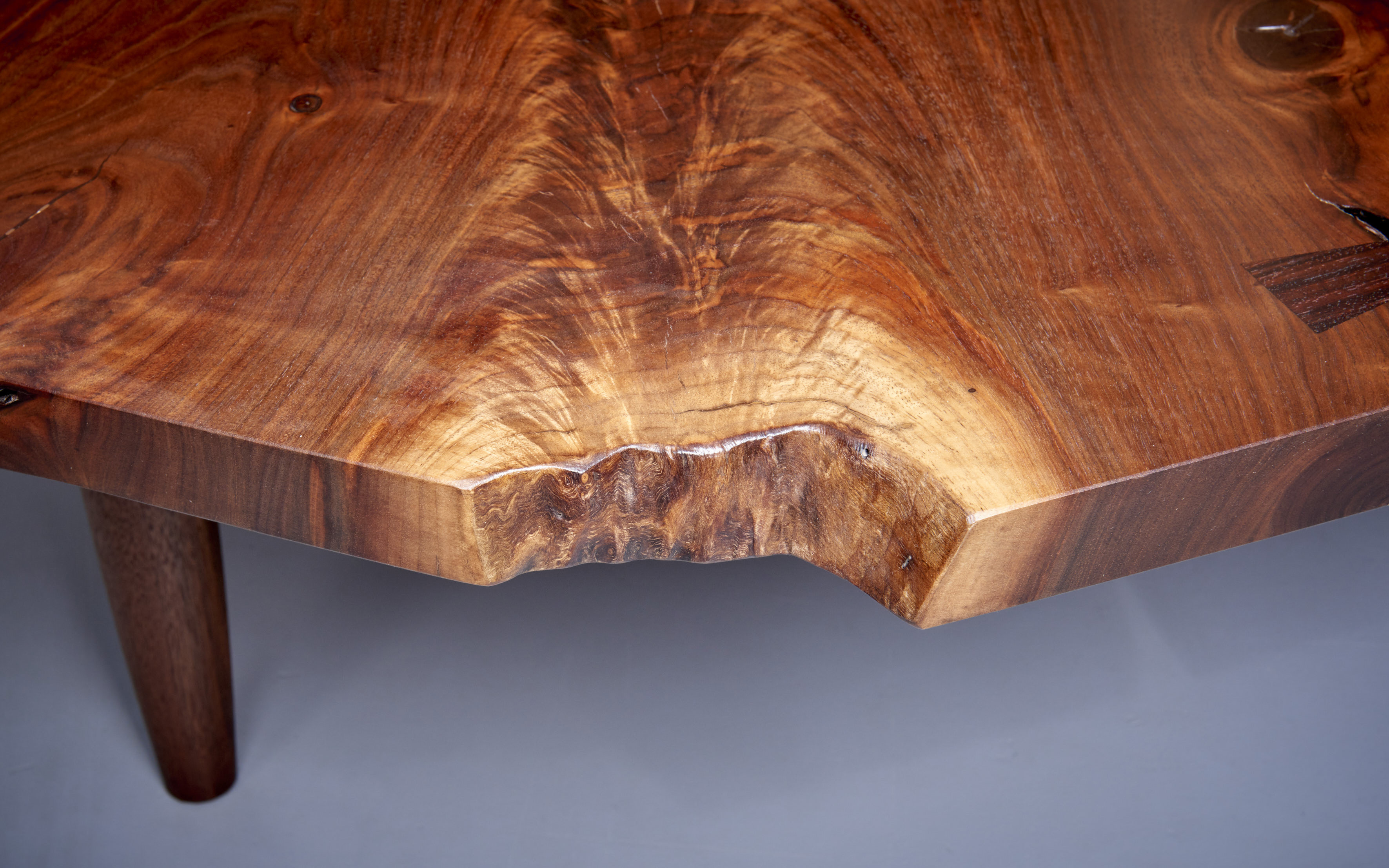 George Nakashima Studio Conoid Bench in Walnut