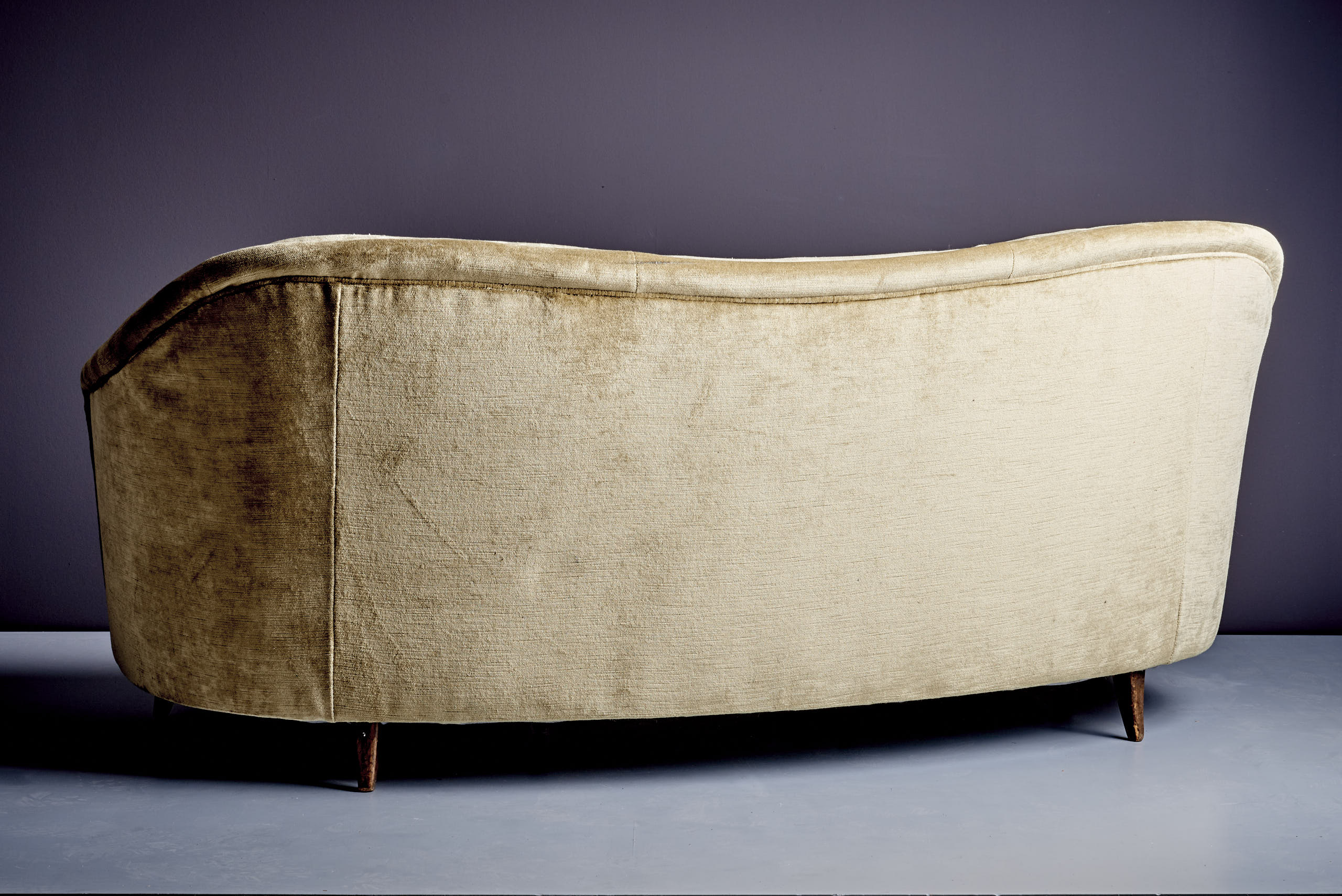 Rare Gio Ponti three-seat sofa for Casa e Giardino