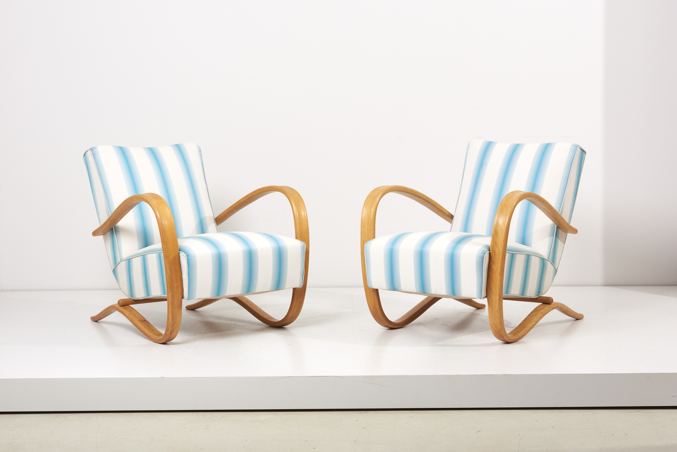 Set of H269 Armchairs by Jindrich Halabala