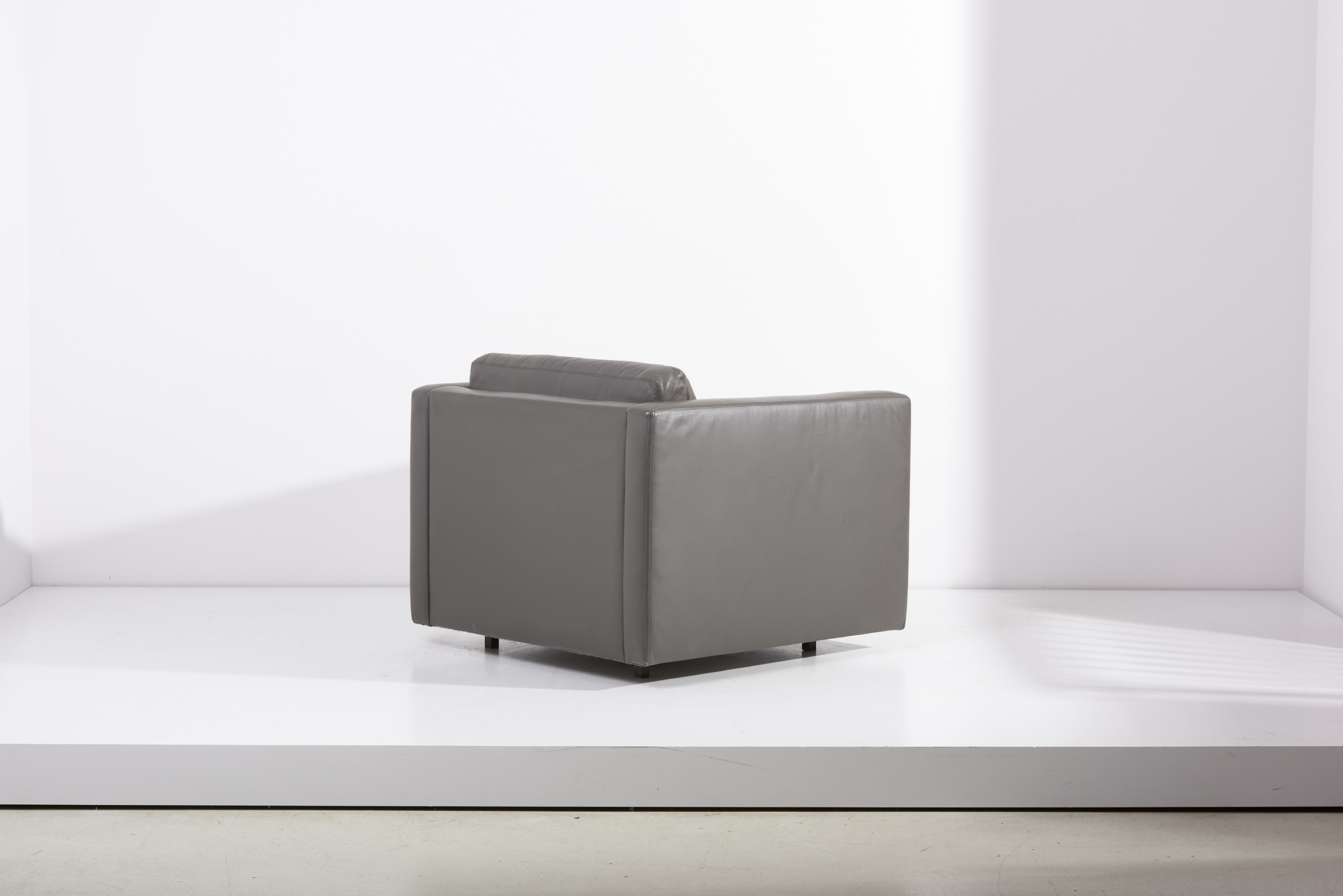 Sofa and Lounge Chair Set by Charles Pfister for Knoll in Leather