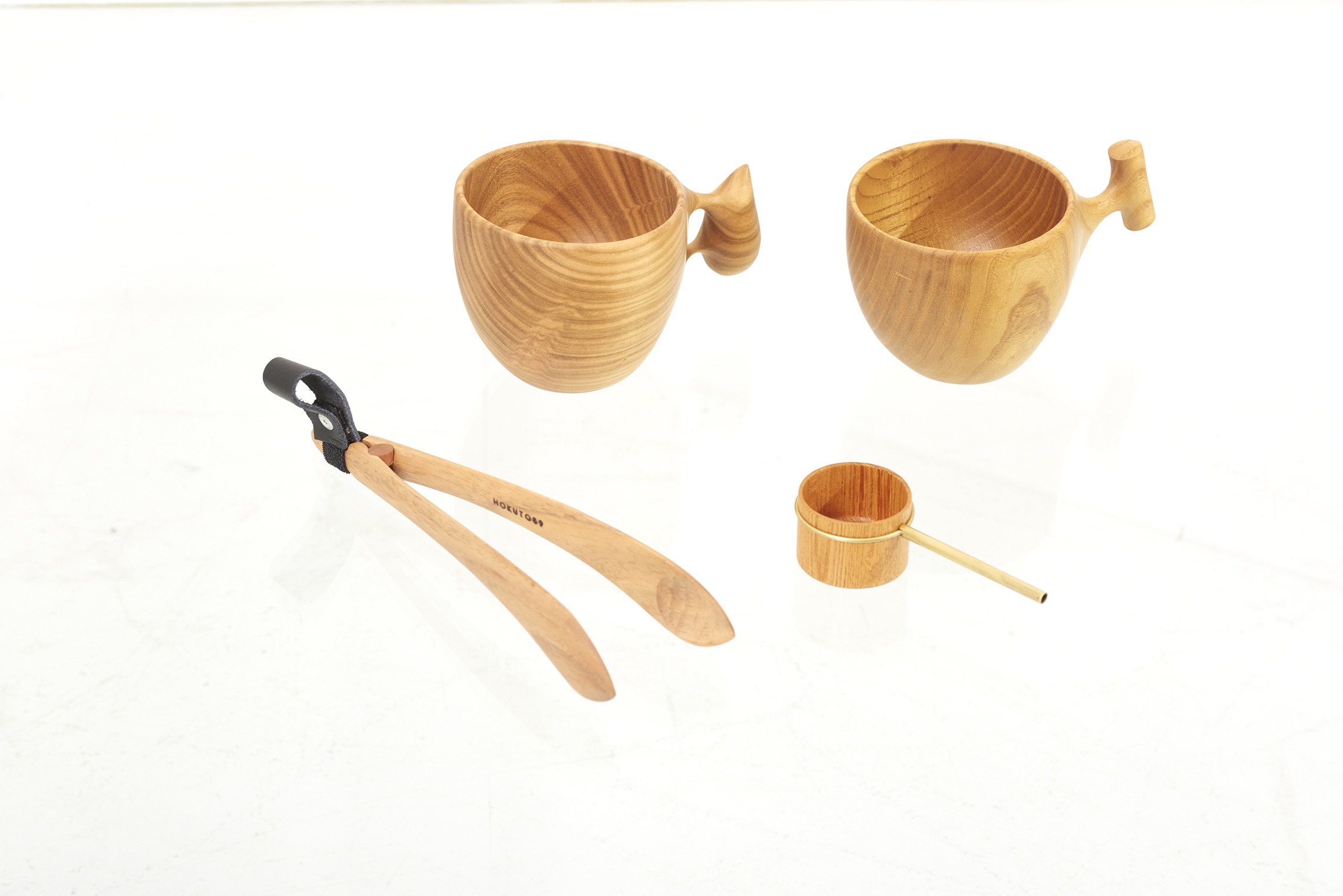 Set of Mugs, Coffee Scoop and Tong by Hokuto Sekine,