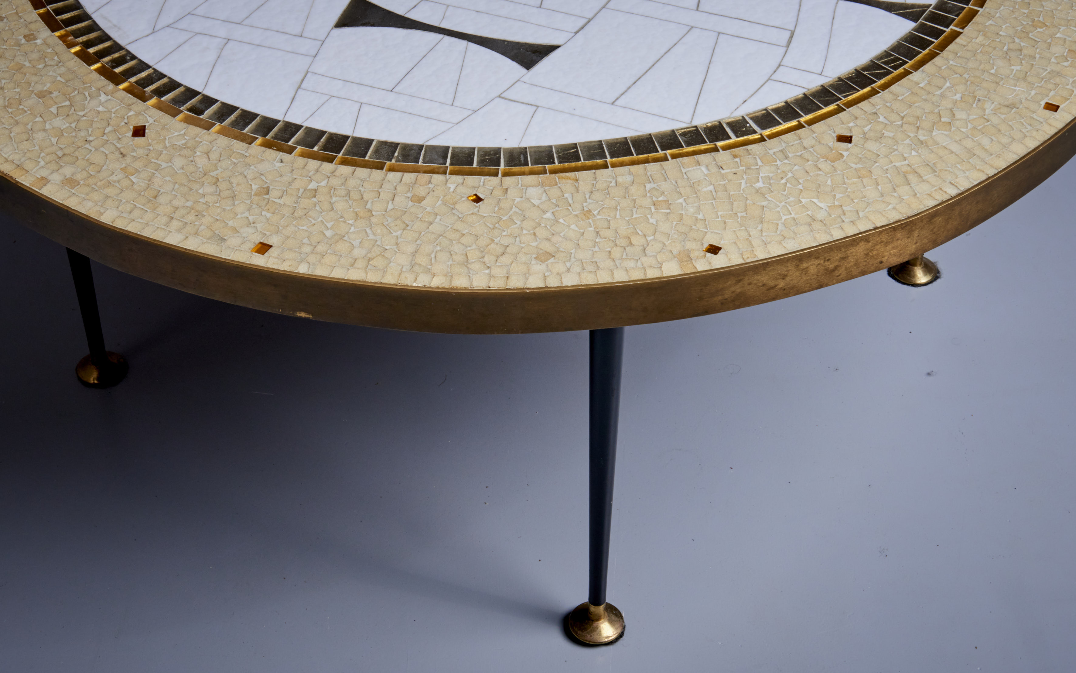 Round Mosaic Coffee Table by Berthold Müller