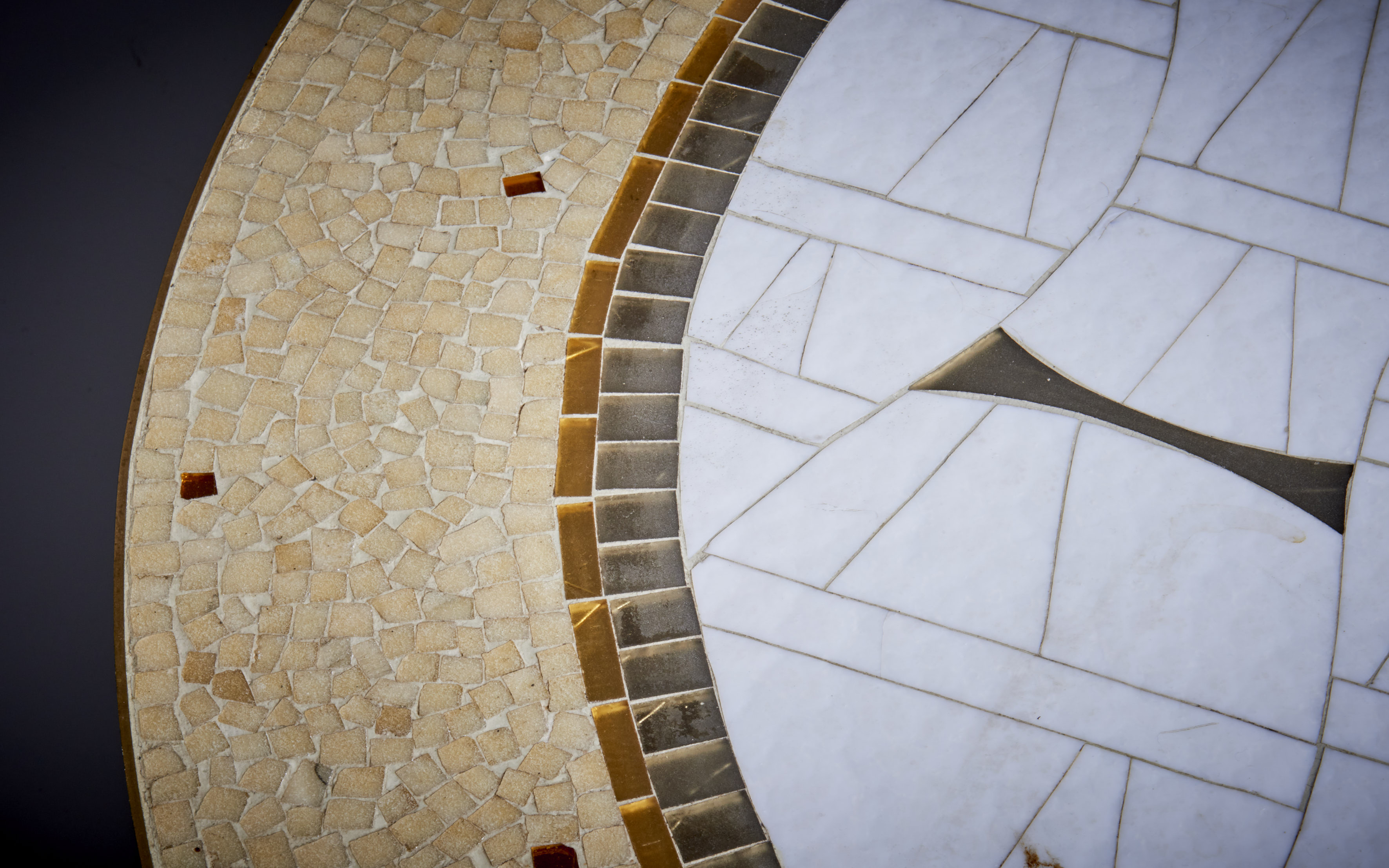 Round Mosaic Coffee Table by Berthold Müller