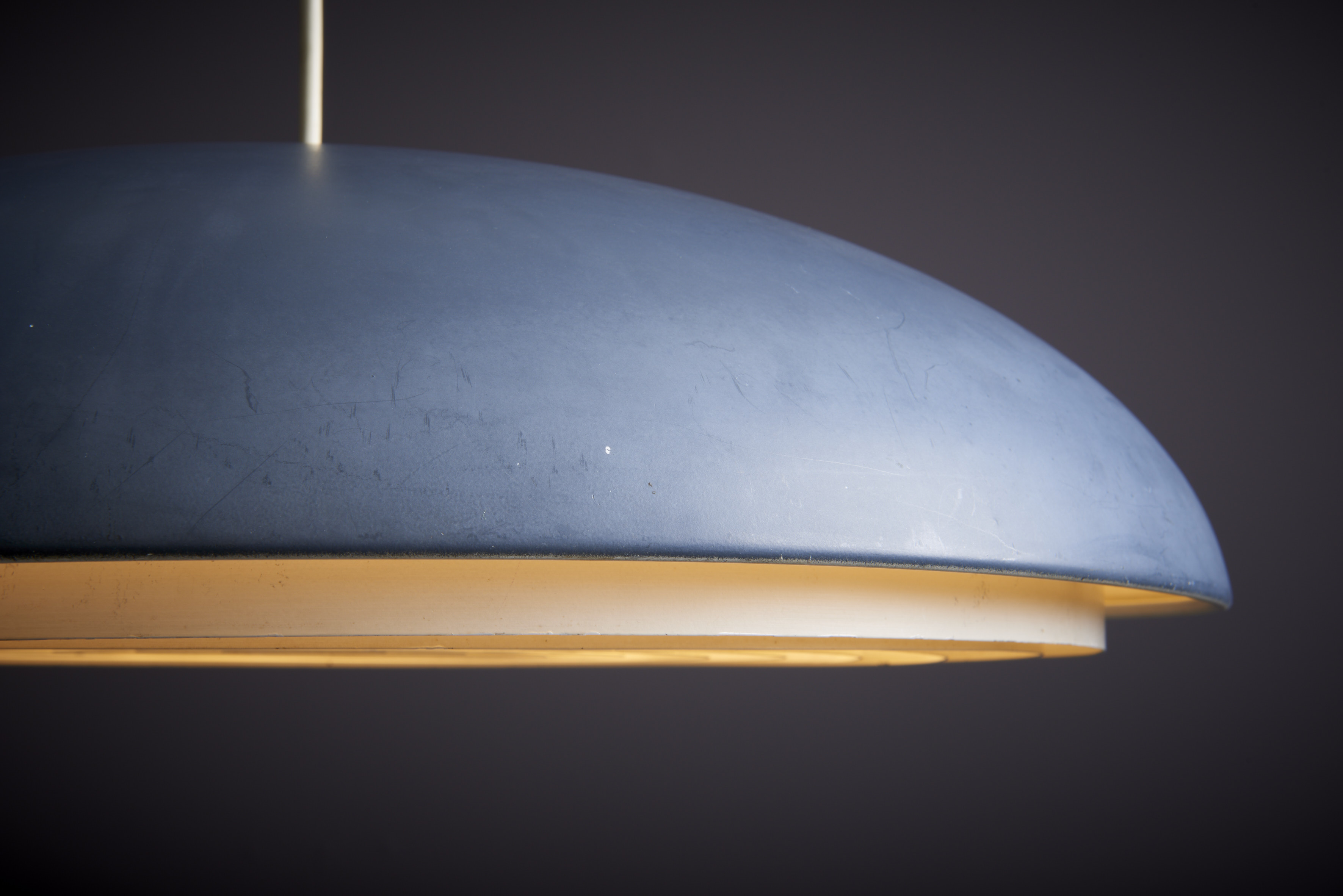 Jorgen Bo and Vilhelm Wohlert 'California' Pendant Lamp in rare blue / grey