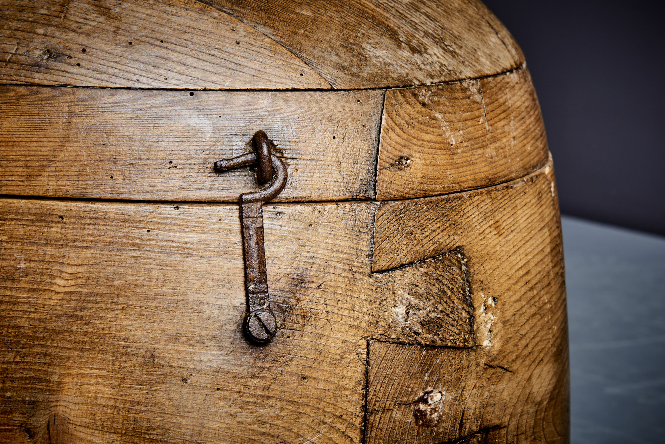 wooden former ice box