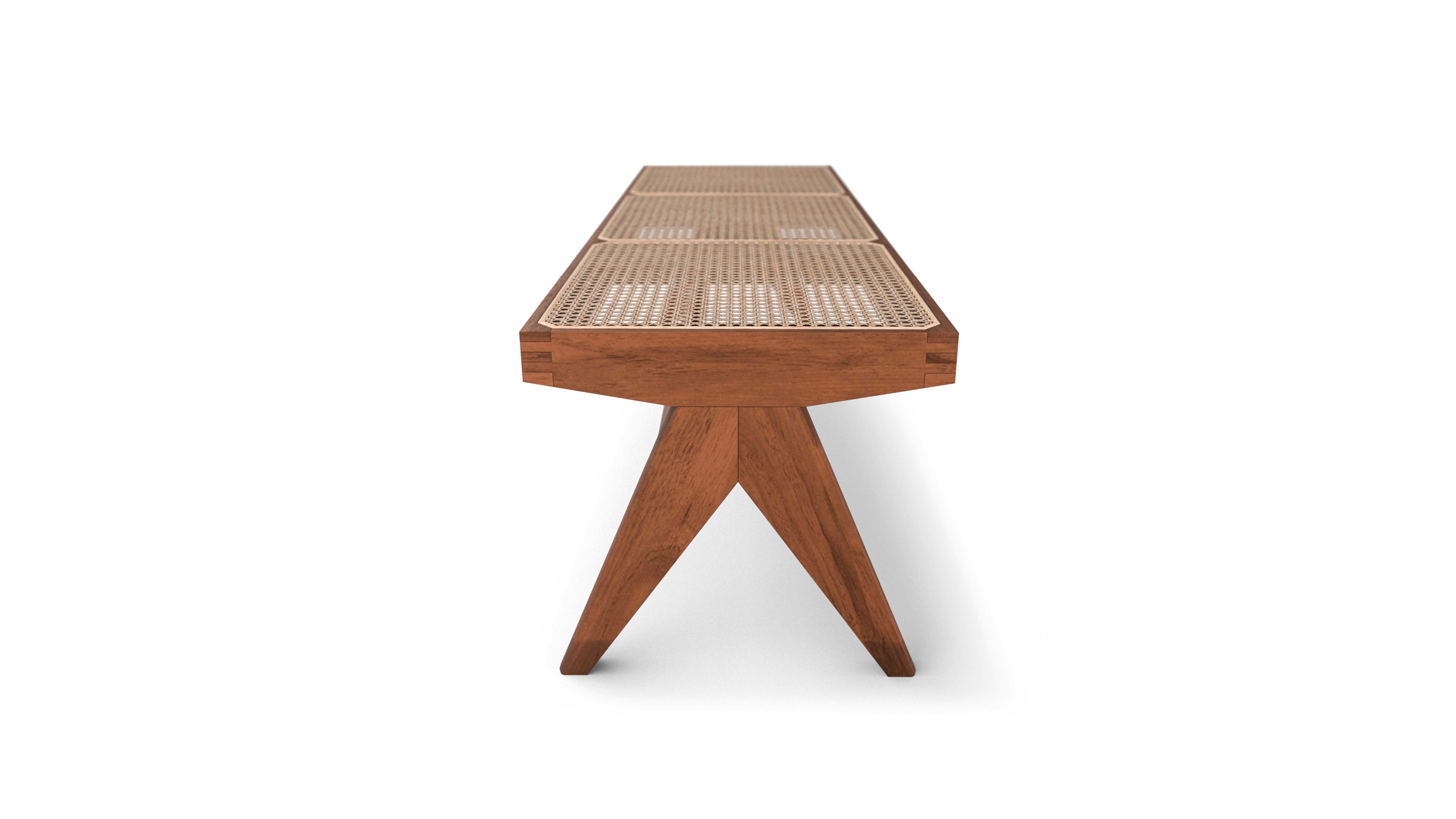 Civil Bench 057 by Pierre Jeanneret for Cassina