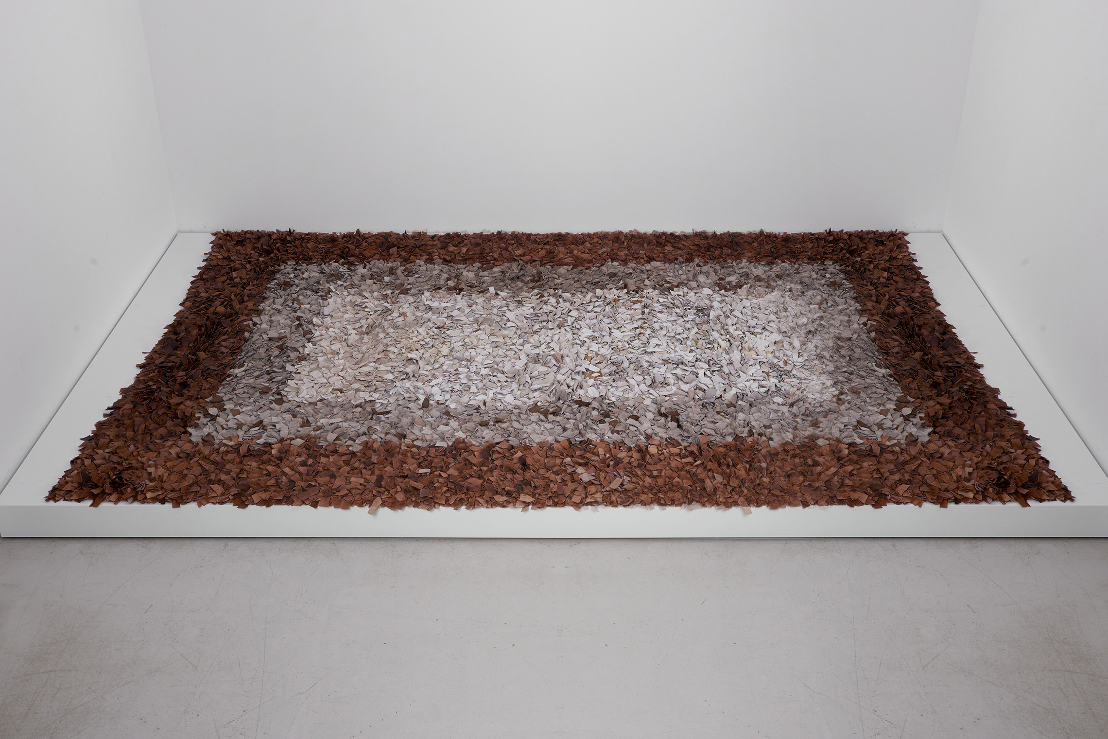 Hand-Loomed Leather Carpet by Jack Lenor Larsen / Harry Flitterman