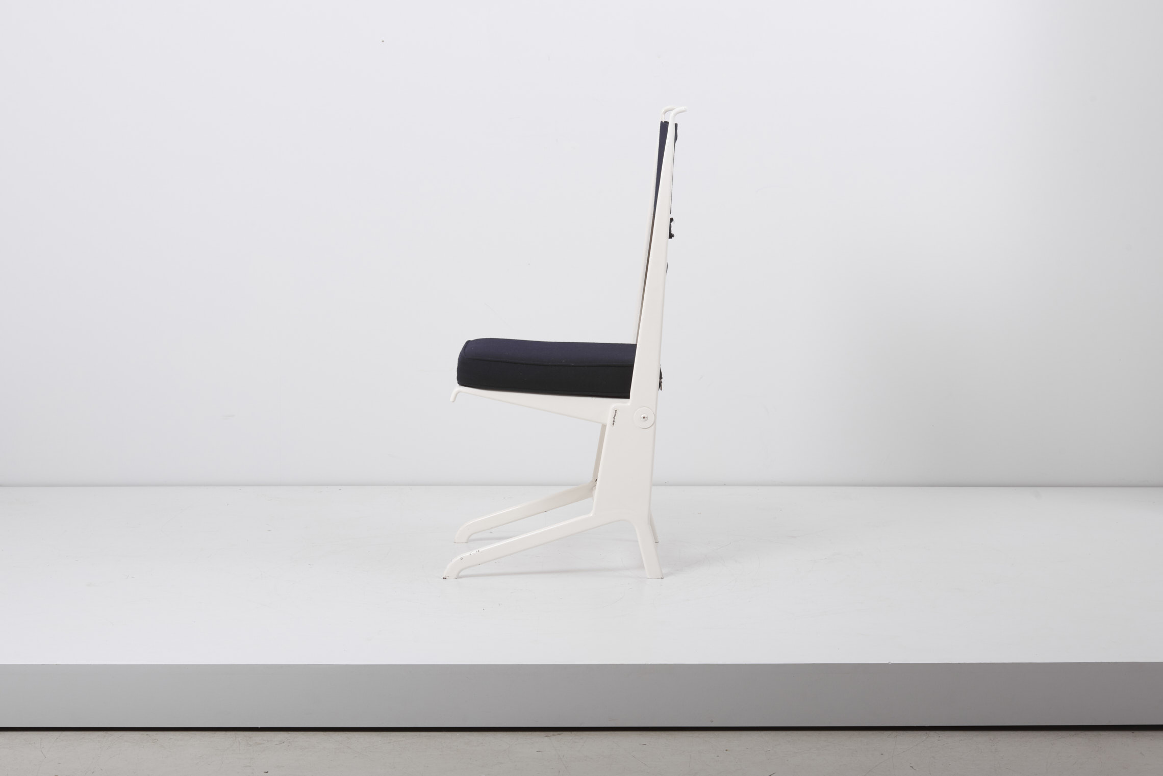 Metal Folding Chair with Lifting Seat by Jean Prouvé for Tecta