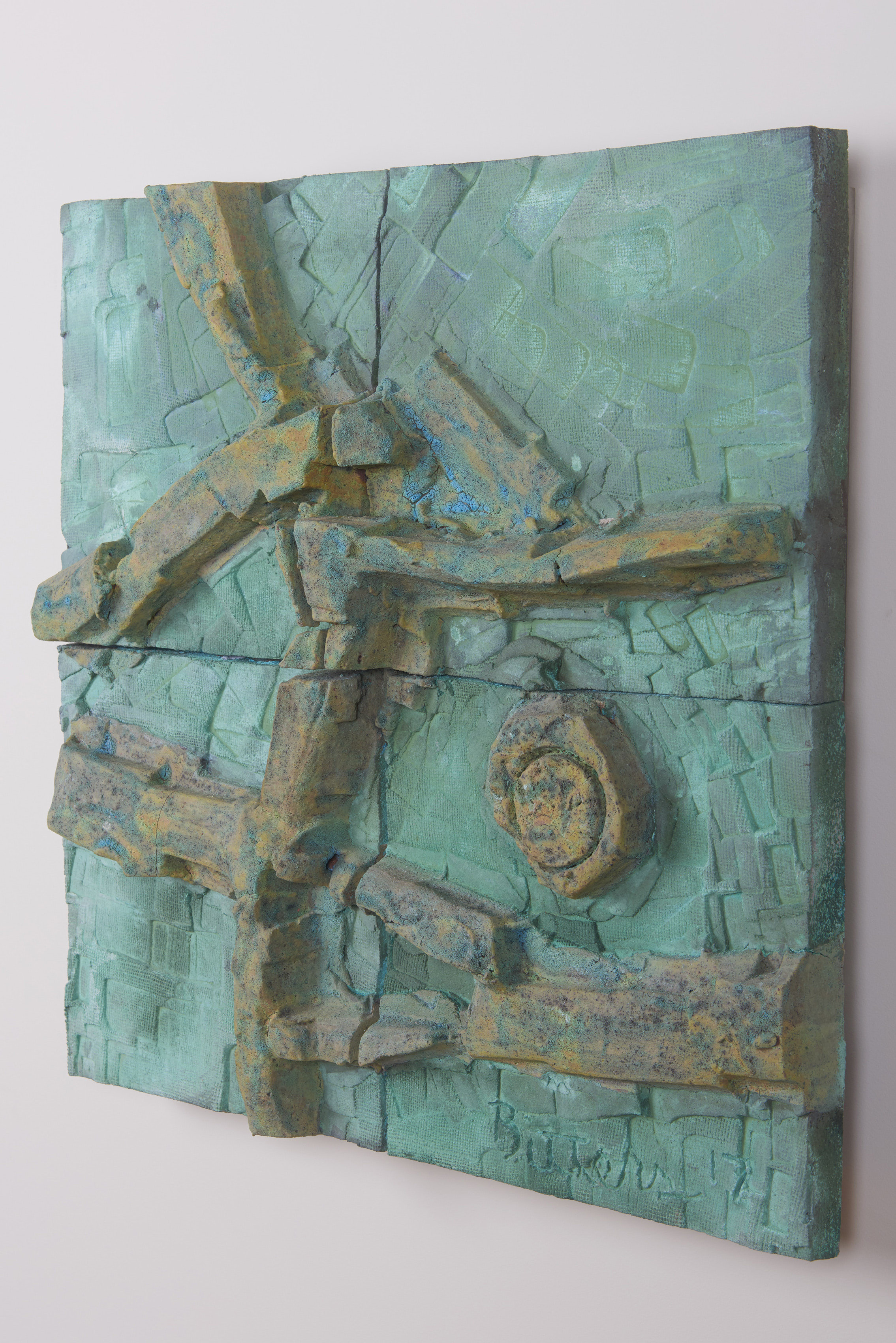 Green Ceramic Mural by Stan Bitters