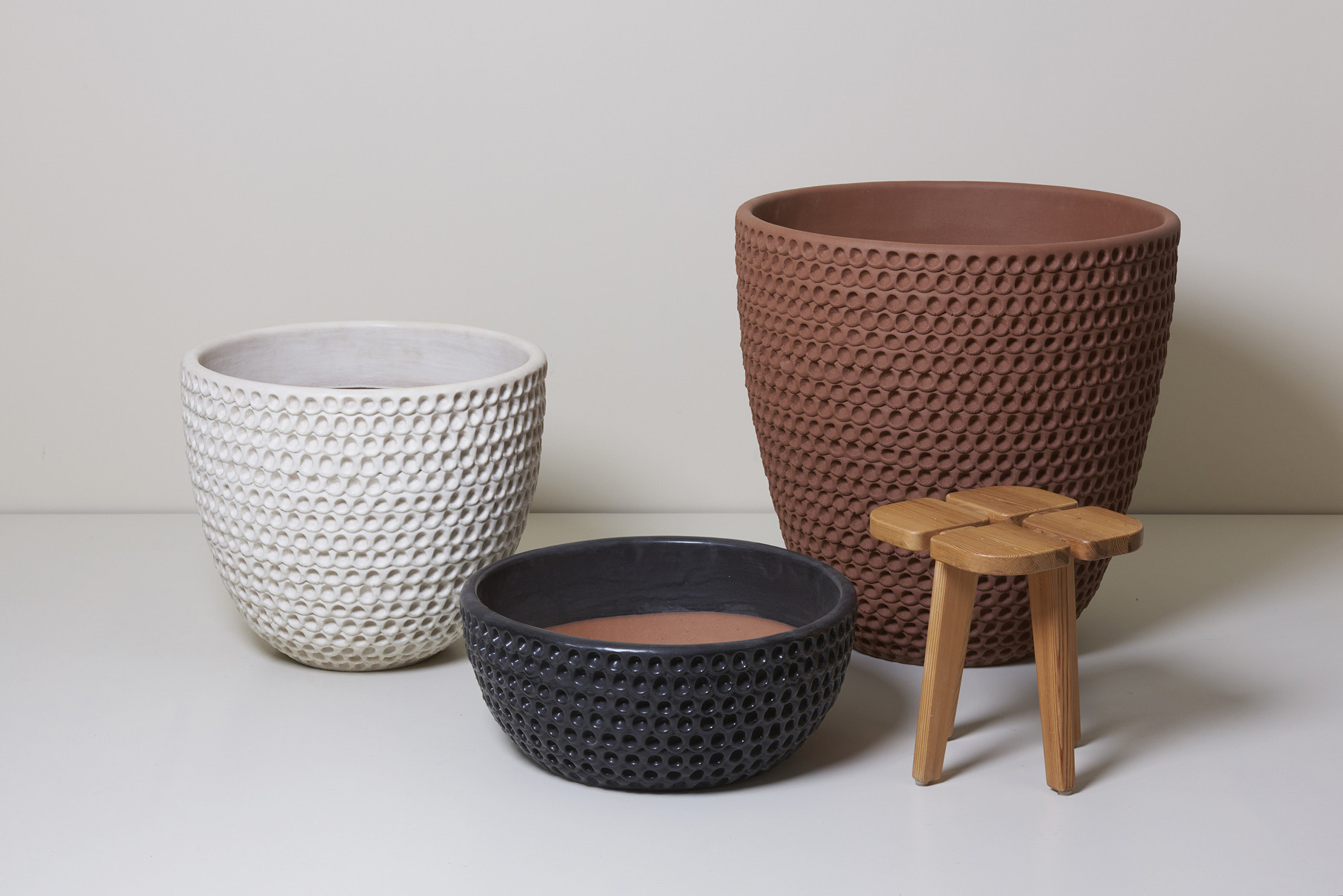 Set of Three Thumbpots by Stan Bitters