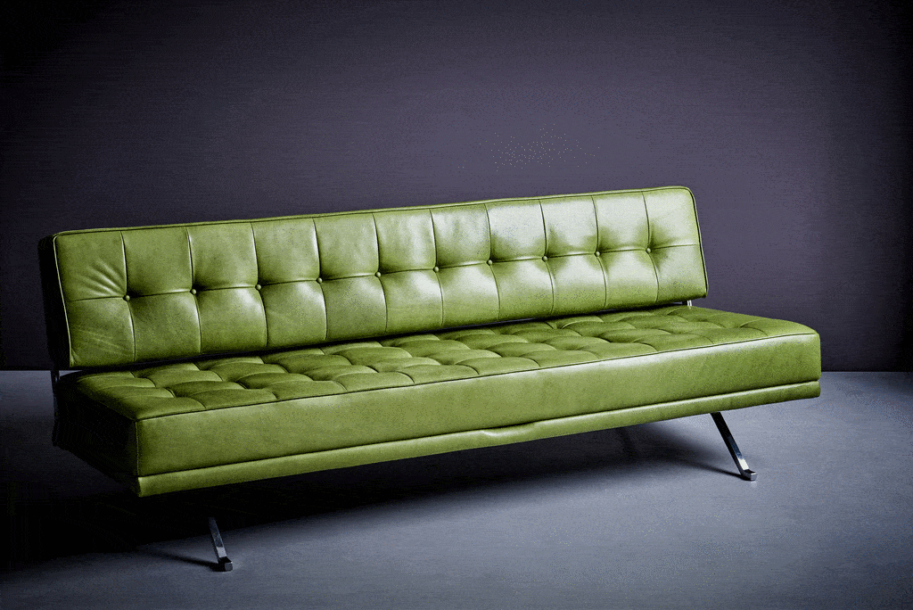 Reupholstered Johannes Spalt Sofa / Daybed for Wittmann